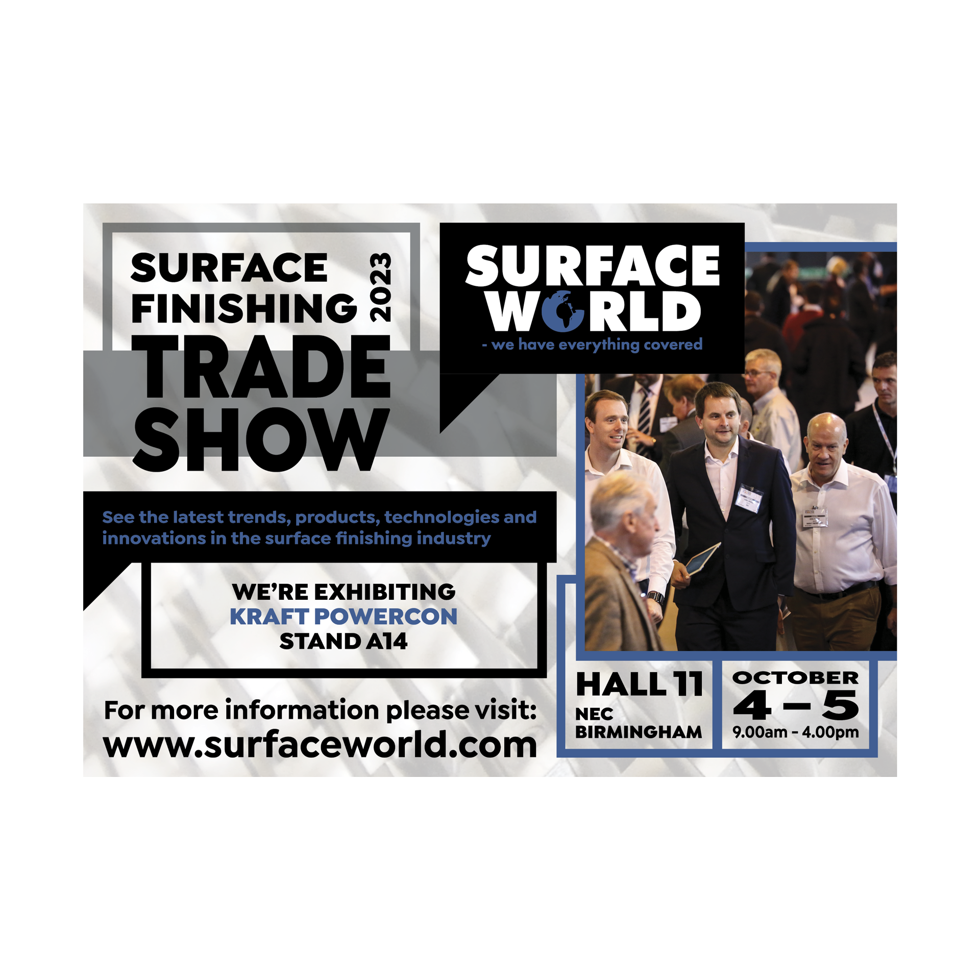 Meet us at Surtech | KraftPowercon